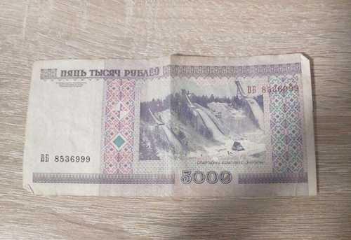 Купюра 5000 Беларусии, 2000 года