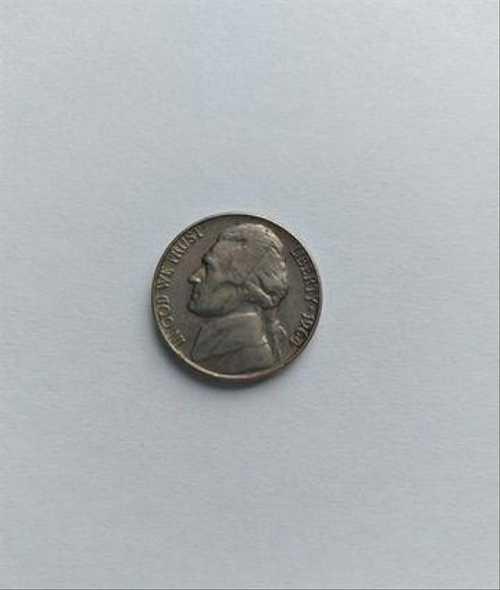 5 центов США 1964г