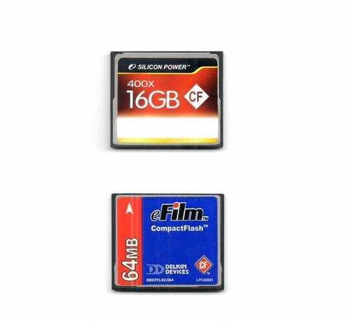 Карты памяти Compact Flash 16Gb, 64Mb