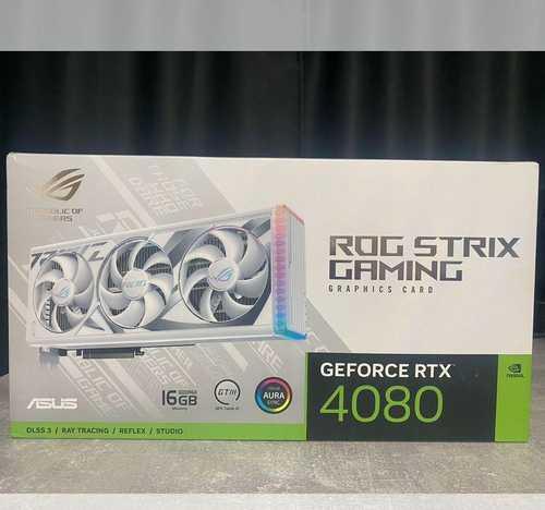 Видеокарта RTX 4080 Asus Rog Strix White