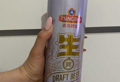 Пивная банка Tsingtao, ж/б