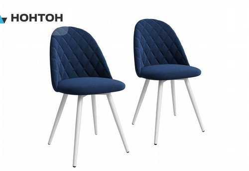 Комплект стульев Диор темно-синий / белый