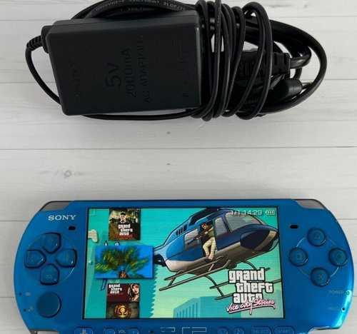 Sony PSP Vibrant Blue прошитая 32 gb