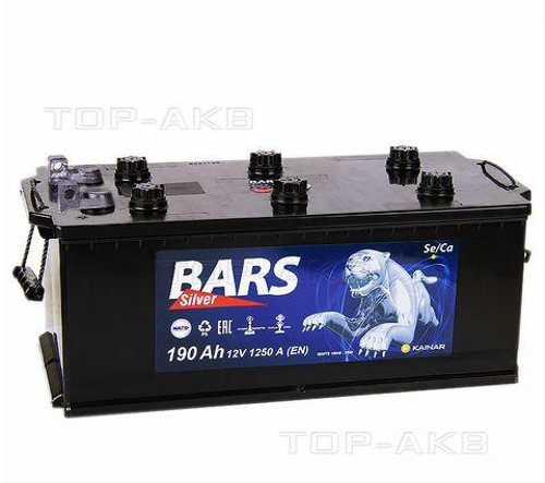 Аккумулятор автомобильный bars Truck 6ст-190 апз п