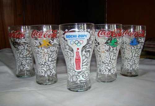 Набор олимпийских бокалов Coca-Cola. Новый