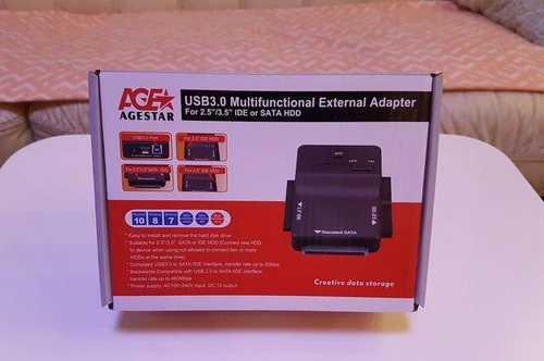 Контроллер AgeStar USB 3.0 IDE SATA HDD 2,5-3,5