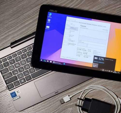 Планшет трансформер Asus t100ha, windows 10