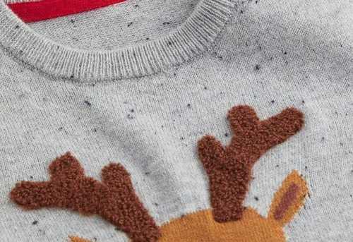 Новогодний свитер джемпер H&M размер 80, 86