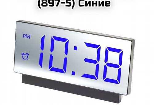 Часы LED настольные USB (8975) Синие