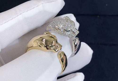 Cartier золотое кольцо Пантера, пробы 585