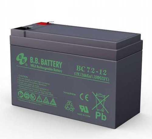 Аккумулятор B.B.Batery BC 7.2 Ah 12V