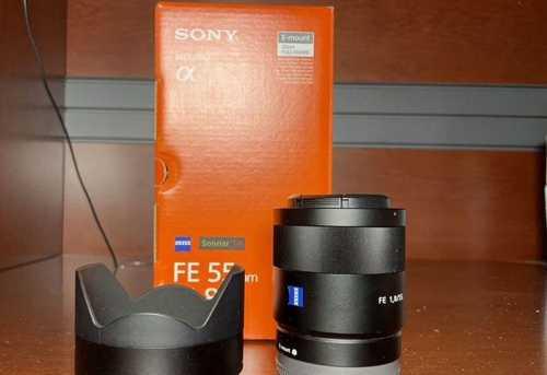 Объектив Sony zeiss sonnar t fe 55mm f/1.8 za