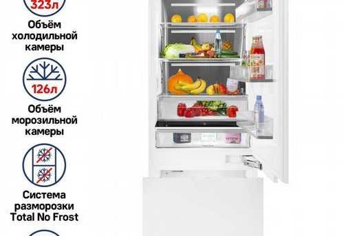 Холодильник-морозильник встраиваемый maunfeld