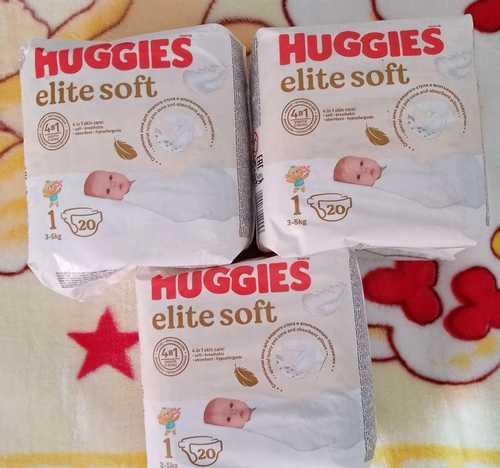 Подгузники huggies elite soft 1