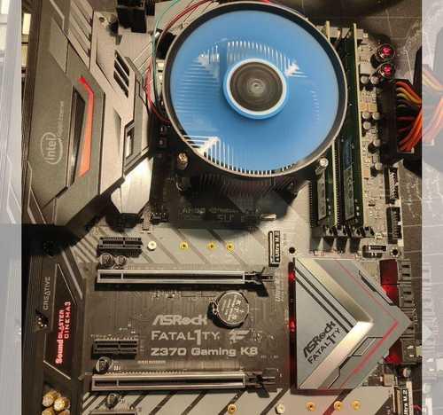 Комплект i3 8100   ASRock Fatal1ty Z370 Gaming K6