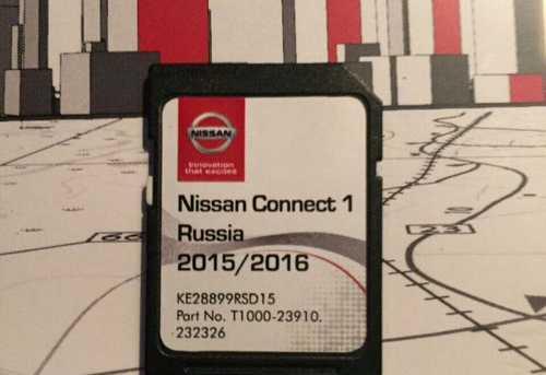 Карта Nissan Connect 1 - Россия 2016
