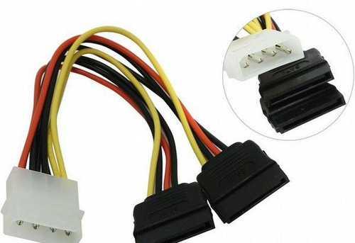 Переходник питания для sata-устройств с Molex на 2