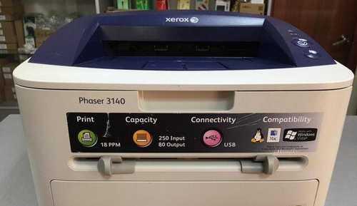 Принтер лазерный Xerox 3140 с картриджем