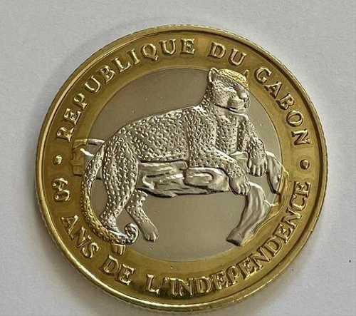 Набор монет Африка Габон животные серия 2020
