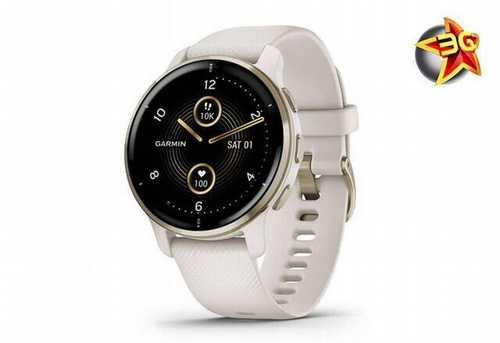 Часы Garmin Venu 2 Plus Golden / White