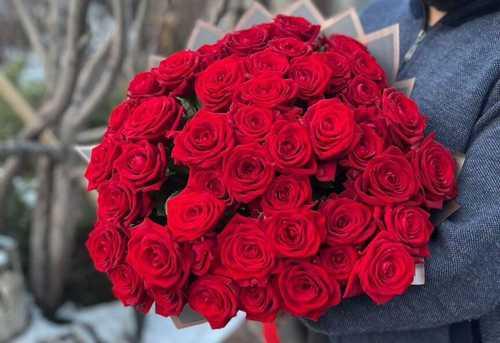 Роза 25 51 101 букет красных роз доставка