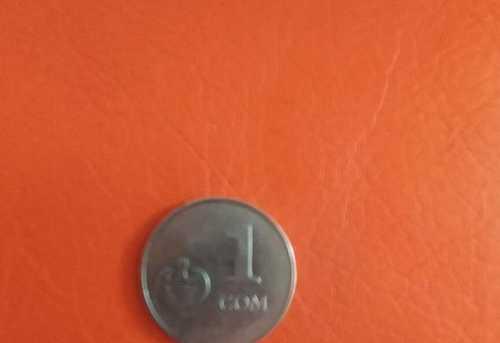 Монета 1 сом 2008