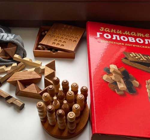 Игрушки головоломки деревянные