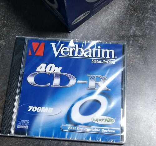 CD-R диски для записи Verbatim 700mb