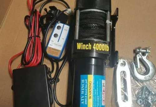 Лебедка электрическая 12V Winch 4000bs кевлар
