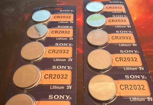 Батарейки CR2032 Sony