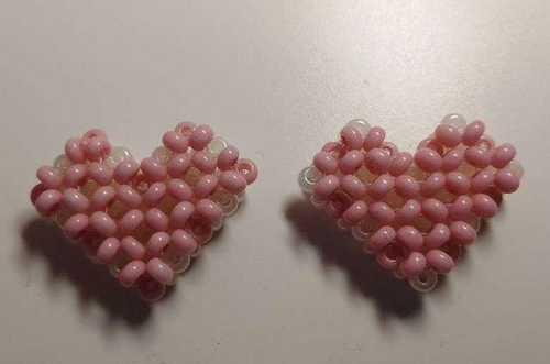 Сердечки из бисера