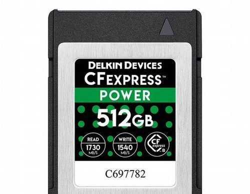 Карта памяти Delkin Devices CFexpress Type B 512Gb