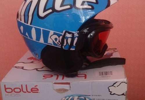 Новый детский горнолыжный шлем с маской Bolle