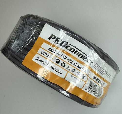 Кабель FTP 4PR 24 AWG proconnect CAT5E 25м