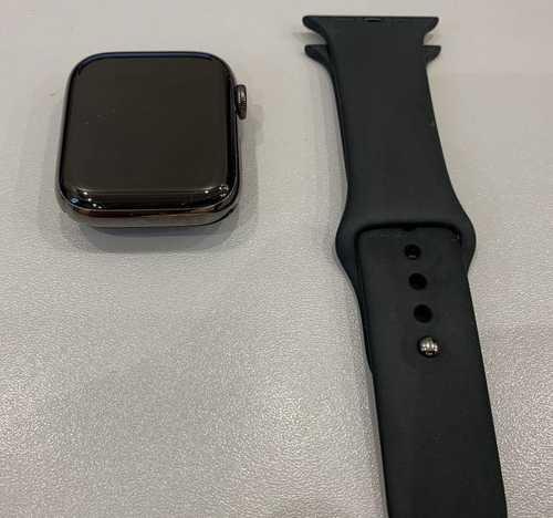 Часы Apple Watch 6 44mm графит стальные