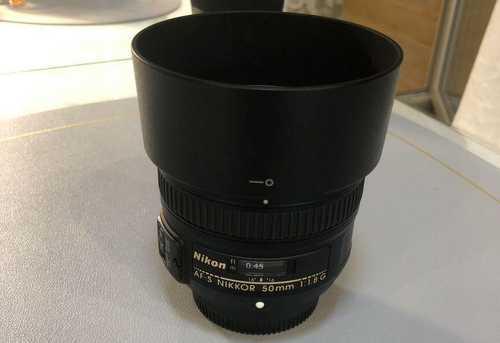 Продам обьектив Nikon 50mm 1,8G как новый