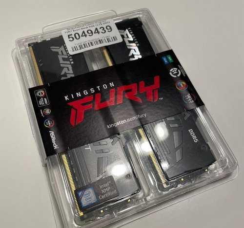 16Gb DDR5 6000MHz Kingston Fury Beast Black RGB (K