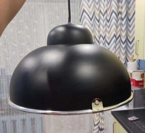 Светильник подвесной лофт бу, черный, металлическ
