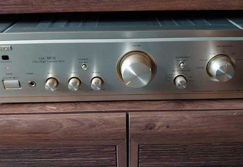 Усилитель Denon 1500 r шампань, колонки Kenwood