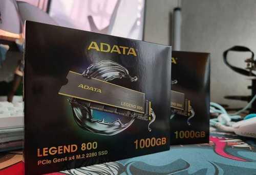 SSD nvme adata Legend 800, 1Тб, новый