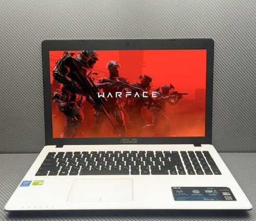 Игровой белоснежный ноутбук на GeForce 4GB