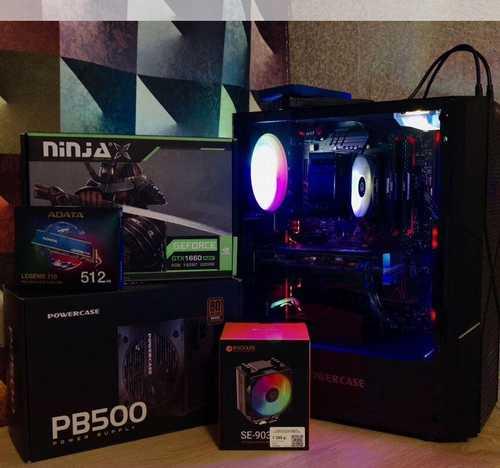 Игровой пк/ ryzen 5/ gtx 1660 super