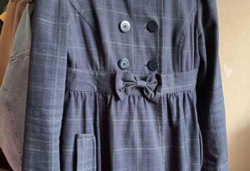 Пальто Zara детское или женское со съемным бантом