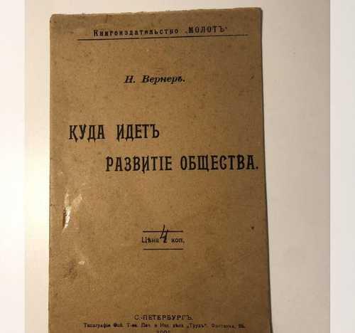 Запрещенная книга Вернер "Куда идет развитие."