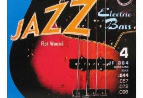 JF364 Jazz Flat Wound Комплект струн для бас-гитар