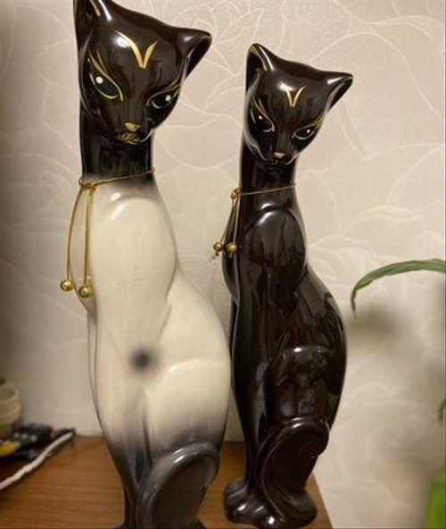 Кот и кошка статуэтки