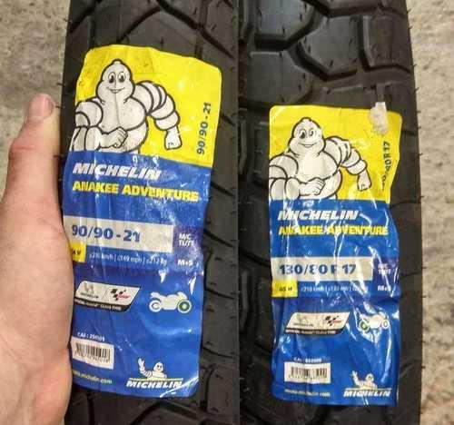 Michelin Anakee Adventure 90/90 -21 и 130/80 R17