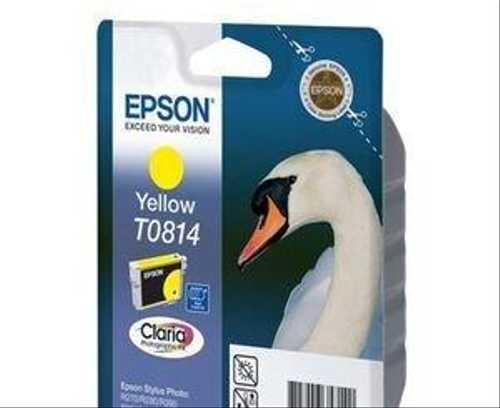 Картридж Epson T0814 Yellow желтый C13T11144A10
