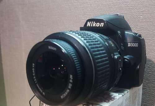 Фотоаппарат Nikon D3000 AF-S 18-55 Полный комплект