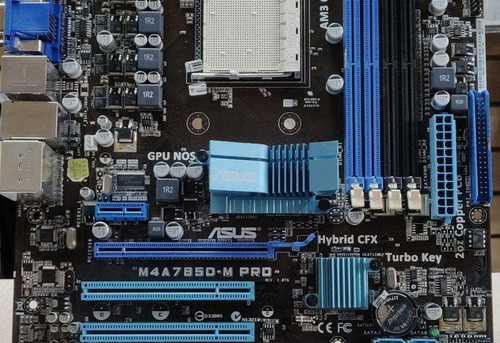 Мат. плата asus M4A785D-M Pro/AM3/mATX/DDR2